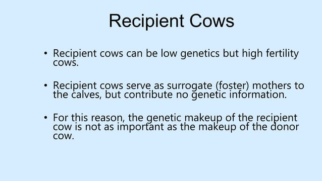 Lecture 20 superovulation and embryo transfer in cattle | PDF | Infertility | Reproductive Health