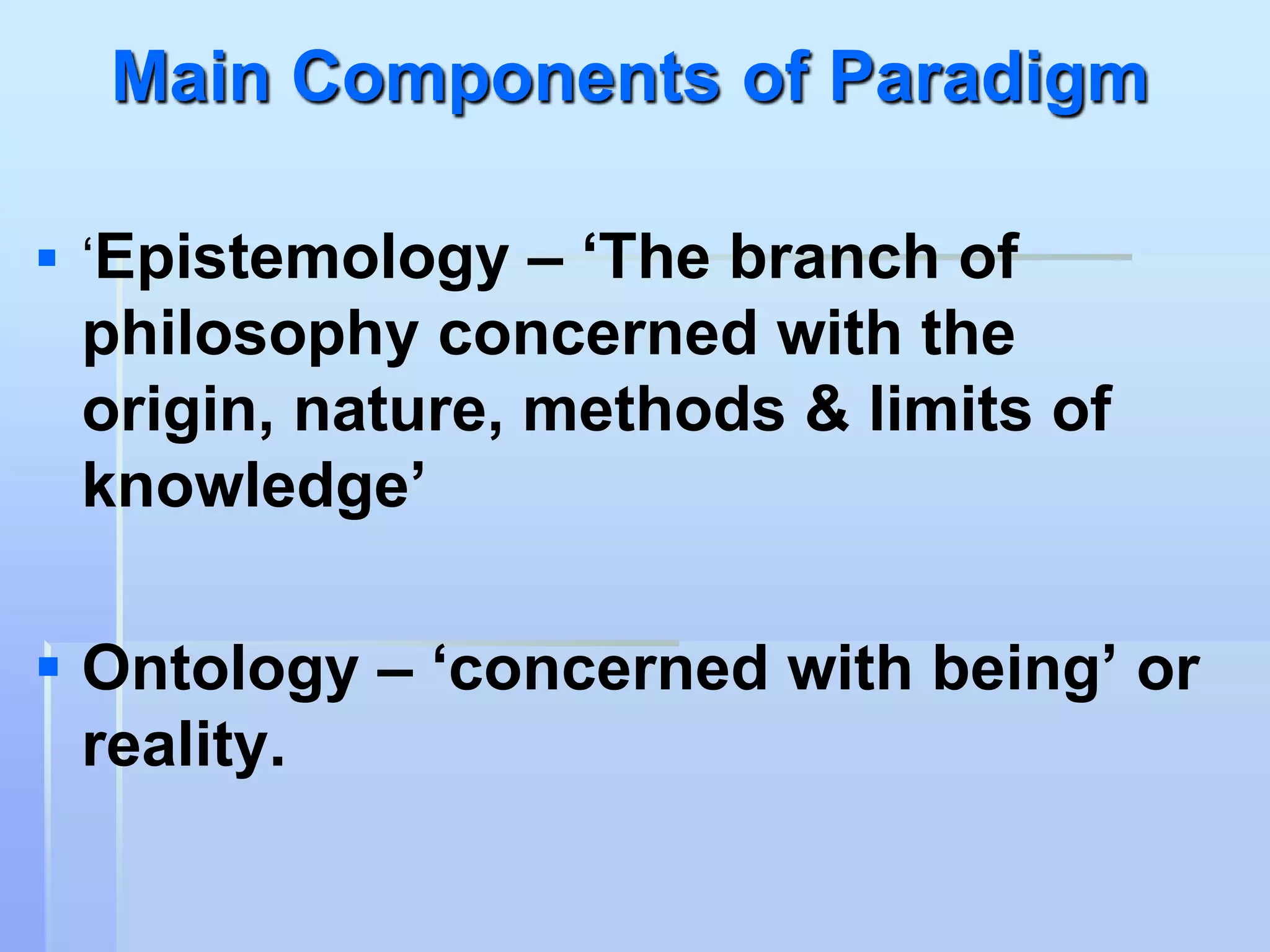 Research Paradigms | PPTX