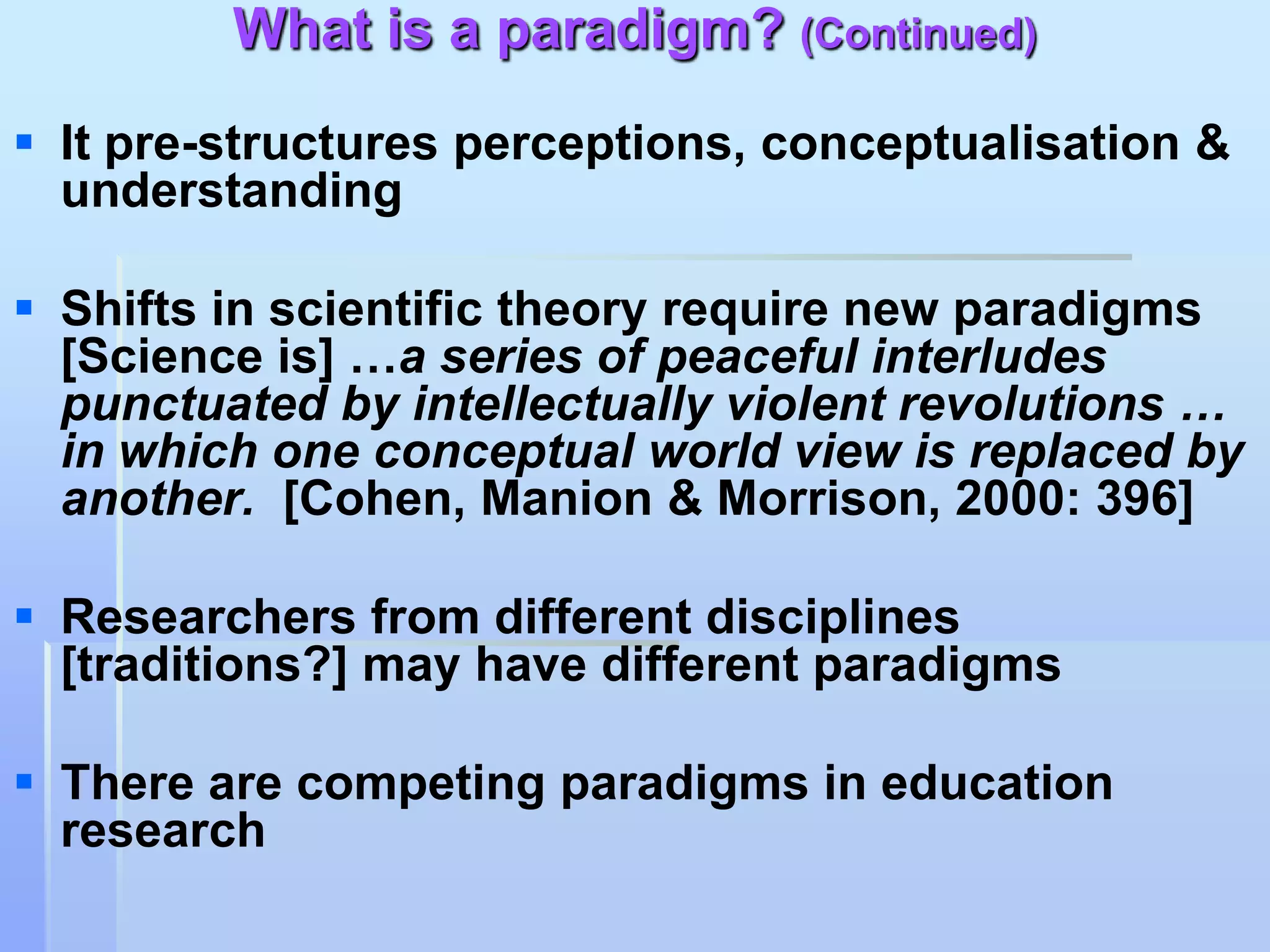 Research Paradigms | PPTX