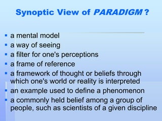 Paradigm Definition