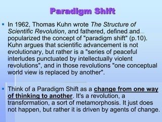 Paradigm Shift Definition