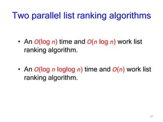 Parallel Algorithms | PDF