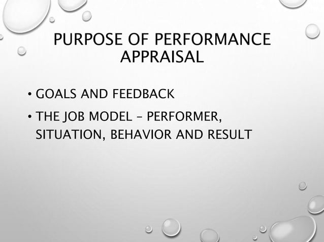 performance appraisal basics | PPT