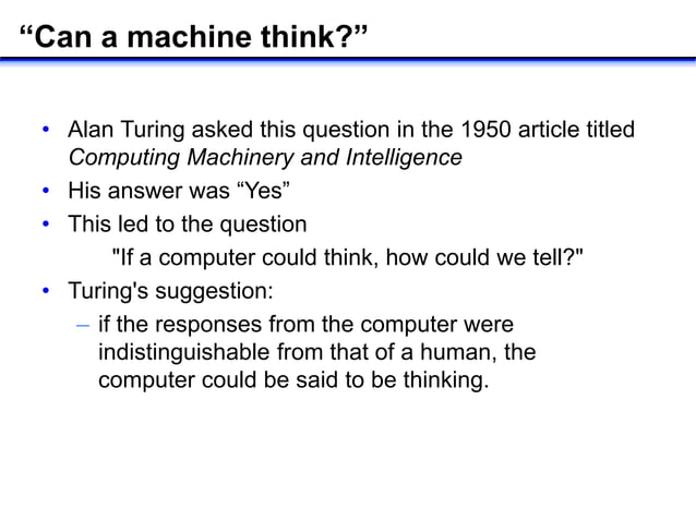 turning test, how it works and winners.ppt