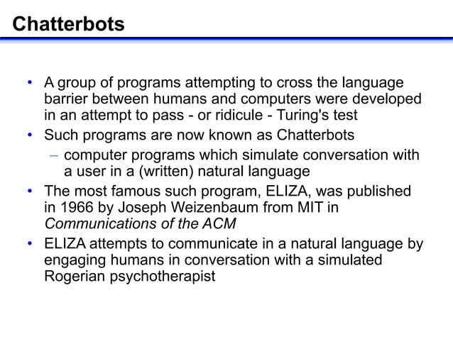 turning test, how it works and winners.ppt