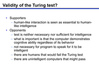 turning test, how it works and winners.ppt
