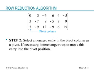 Linear equations in linear algebra in maths | PPT