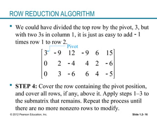 Linear equations in linear algebra in maths | PPT