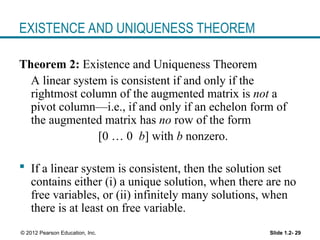 Linear equations in linear algebra in maths | PPT