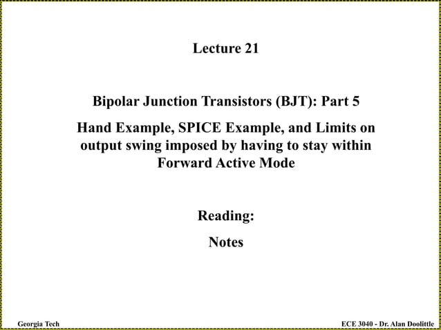 Lecture21-BJT ExamplesAnd Pspice based sSim.pdf