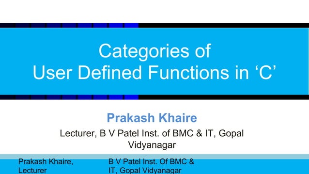 Lecture21 categoriesof userdefinedfunctions.ppt
