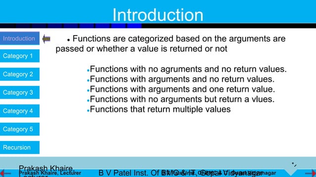 Lecture21 categoriesof userdefinedfunctions.ppt
