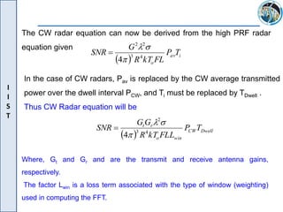 Presentation on CW Radar with the design related details.pdf