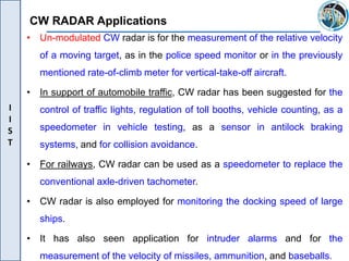 Presentation on CW Radar with the design related details.pdf