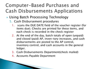 Lecture 21 expenditure cycle part i - accounting information systesm ...