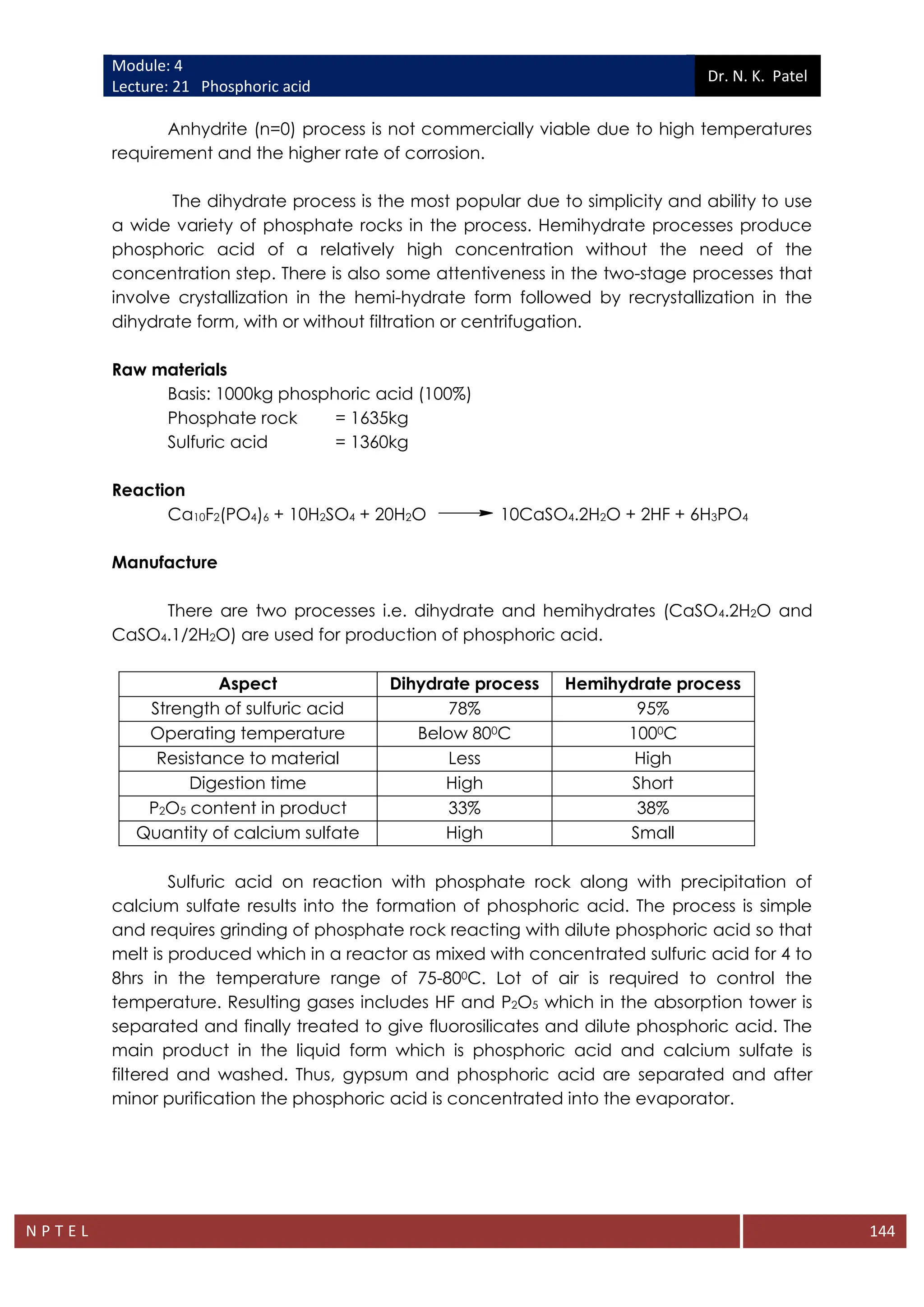 Lecture 21-Phosphoric acid (H3PO4), also known as orthophosphoric acid.pdf