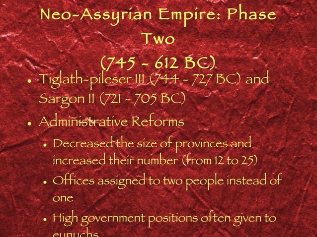 Lecture 21 neo-assyrian empire (b) | PPT