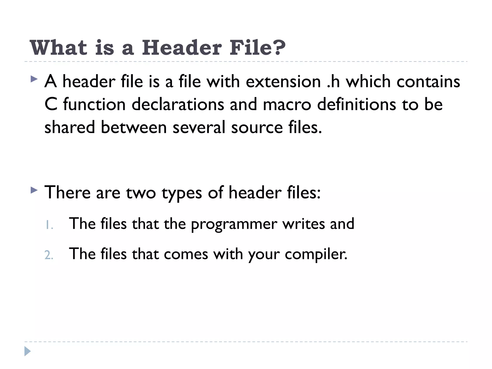 Lecture 21 Preprocessor And Header File Ppt 2887