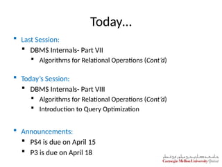 Relational Algebra Operator With Example | PPT