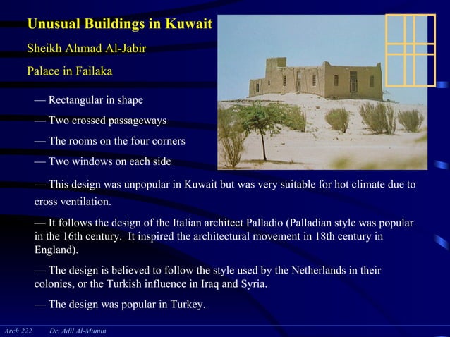 Lecture21 Traditional Architecture Of Kuwait And The Reg C Ym | PPT ...