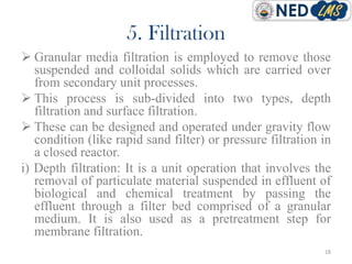 Environmental Pollution control (Tertiary treatment of water) | PPT