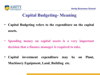 Lecture 21 capital budgeting | PPT