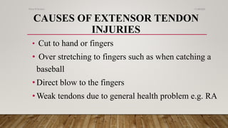 lecture 21(Extensor Tendon Injuries) .pdf