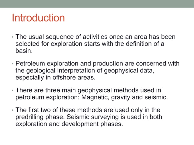 Geophysical Methods of Hydrocarbon Exploration | PPTX | Geology | Science