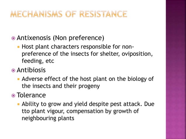 Lecture 21 Host plant resistance – types and mechanisms of resistance.pptx