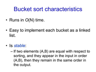 survey of sorting | PPT