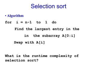 survey of sorting | PPT
