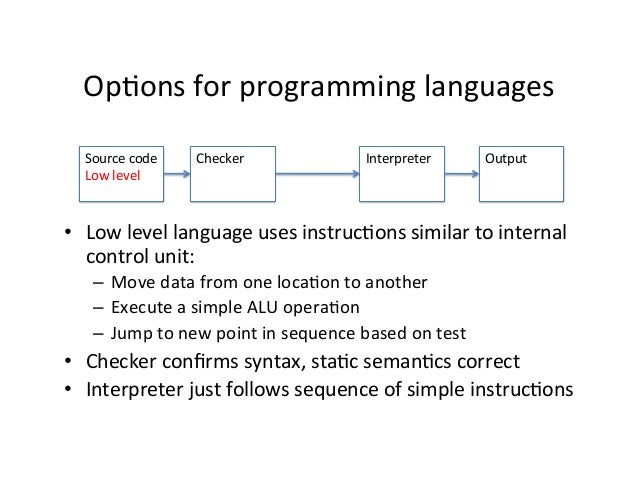 Lecture2 1 types of programming languages