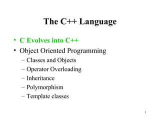 C++ Language | PPT