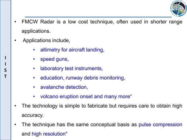 Frequency Modulated Continuous Wave Radar | PDF