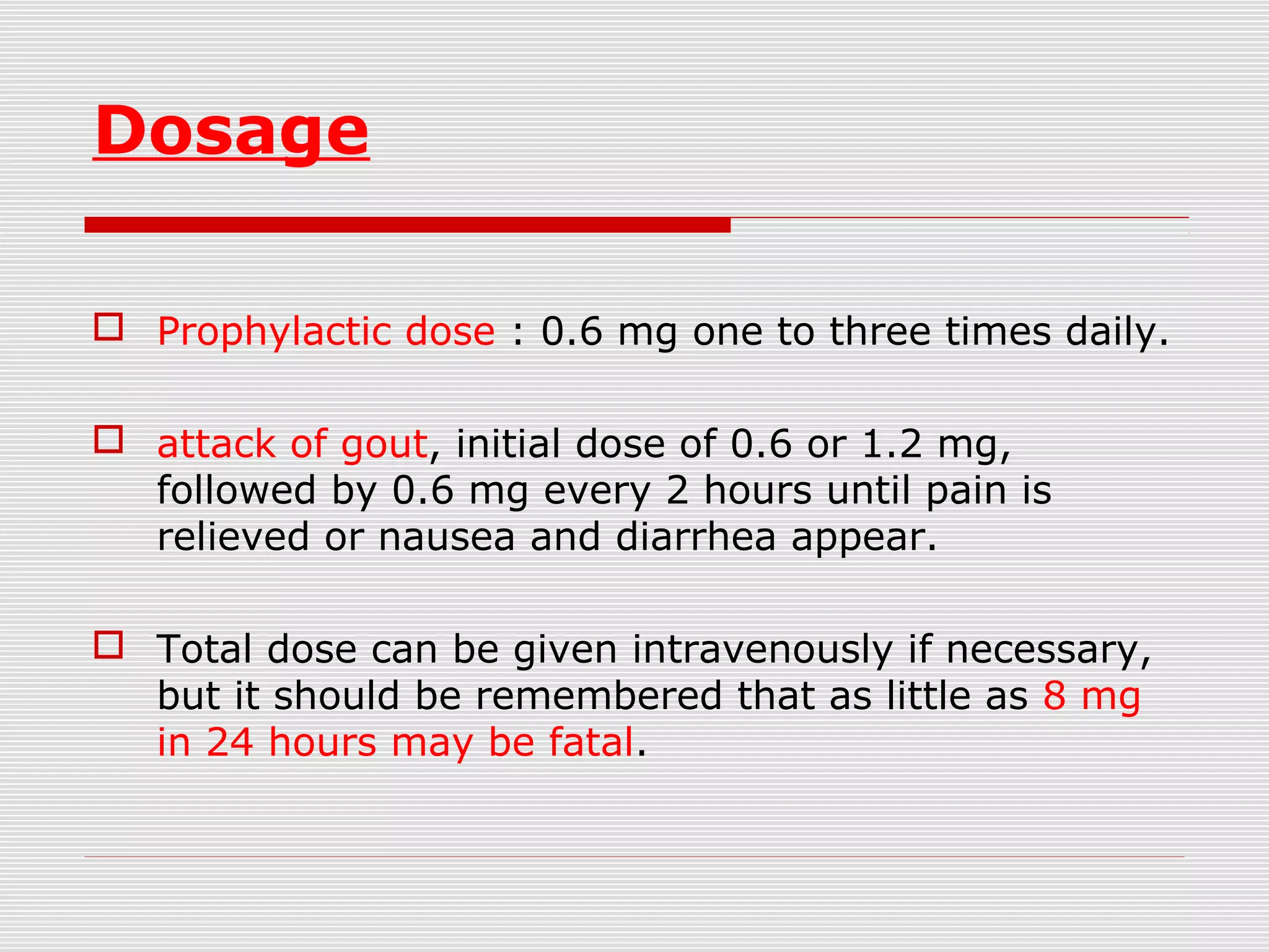 gout and anti gout drugs pharmacology | PPT