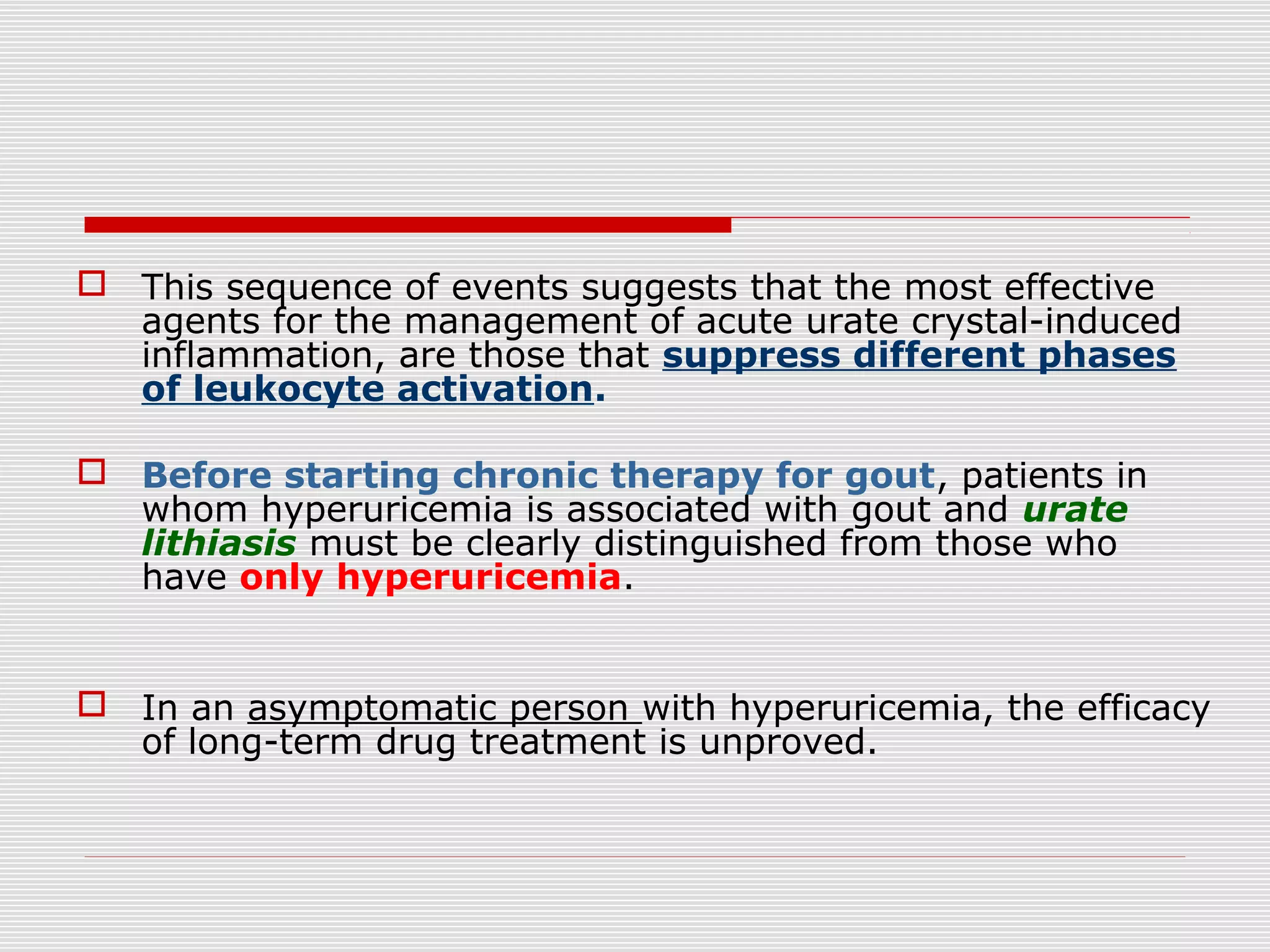 gout and anti gout drugs pharmacology | PPT