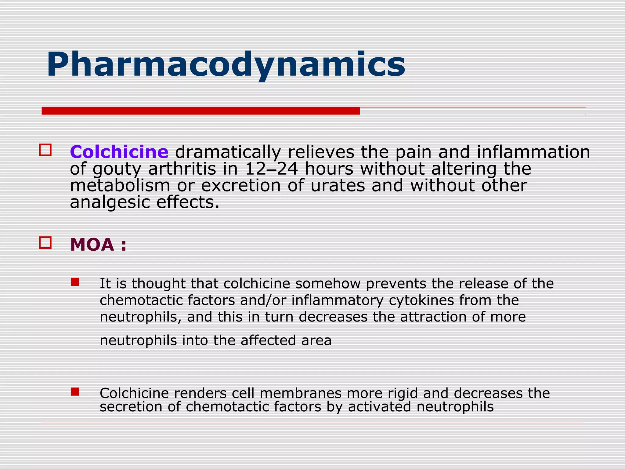 gout and anti gout drugs pharmacology | PPT