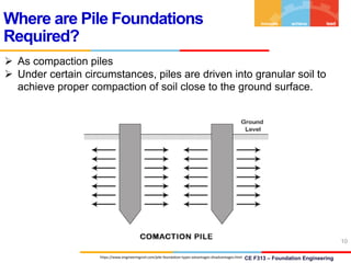 Pile Foundations in Foundation Engineering | PPT