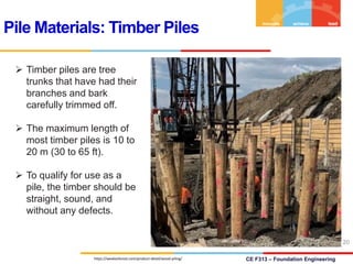 Pile Foundations in Foundation Engineering | PDF