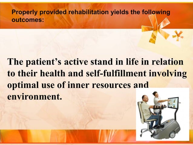 Rehabilitation - definition, classification | PPT