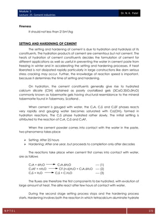 Lecture 22 - Cement Manufacturing industries.pdf