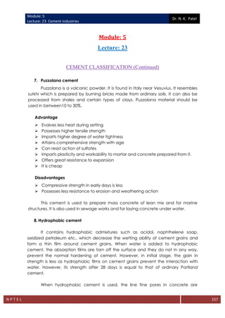 Lecture 22 - Cement Manufacturing industries.pdf