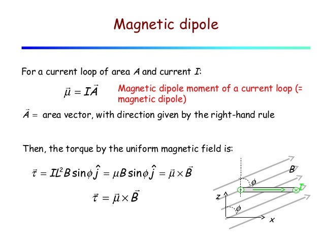 Lecture 22 current loops. sources of magnetic field.