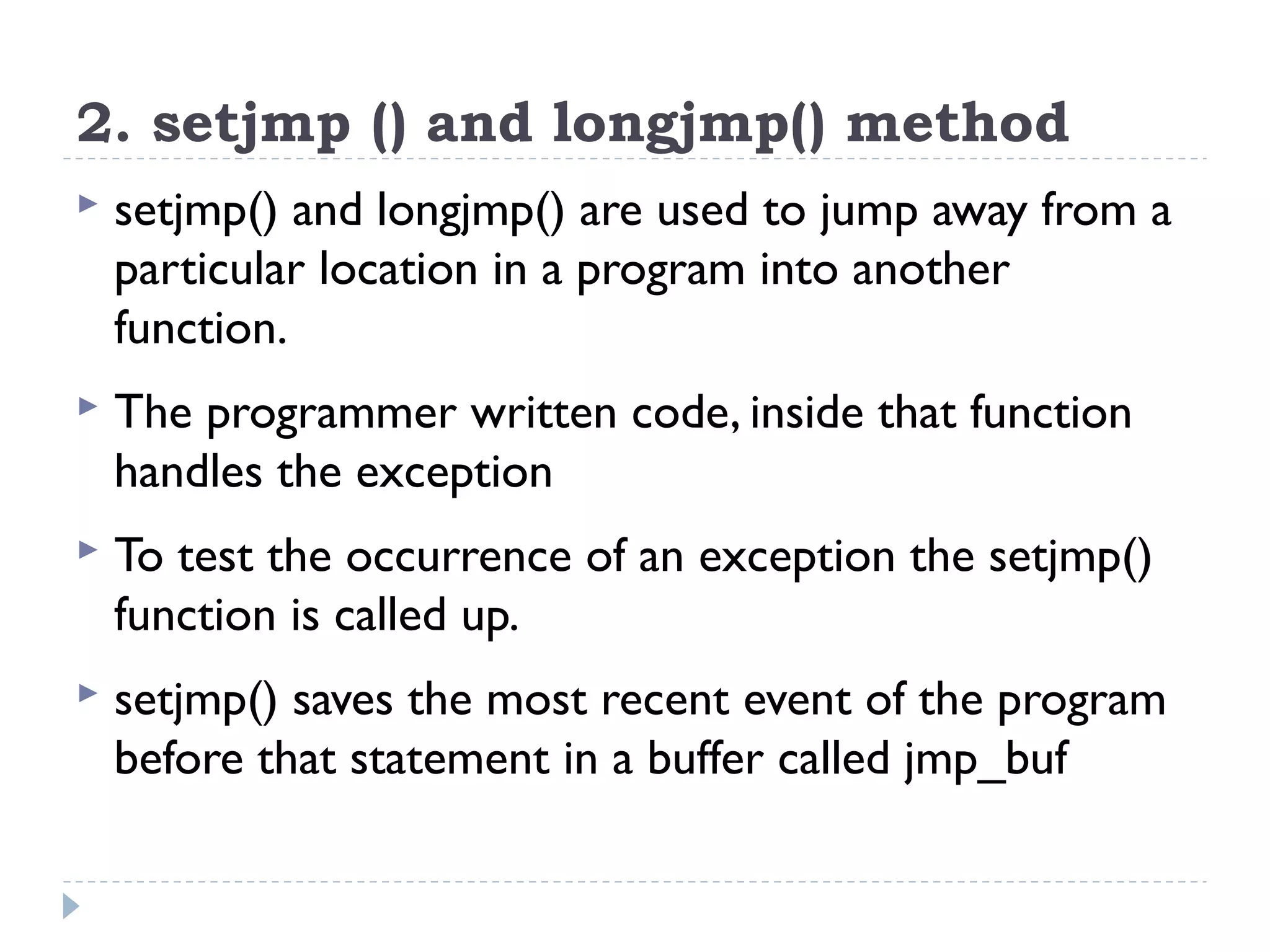 Lecture 22 Error Handling Ppt Programming Languages Computing 8351