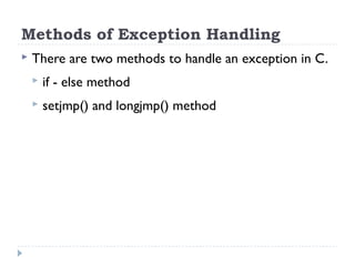 Lecture 22 - Error Handling | PPT