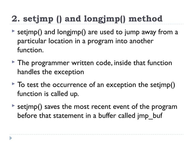 Lecture 22 - Error Handling | PPT | Programming Languages | Computing