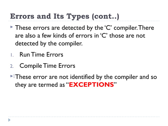 Lecture 22 Error Handling Ppt Programming Languages Computing 6684