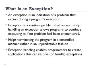 Lecture 22 - Error Handling | PPT