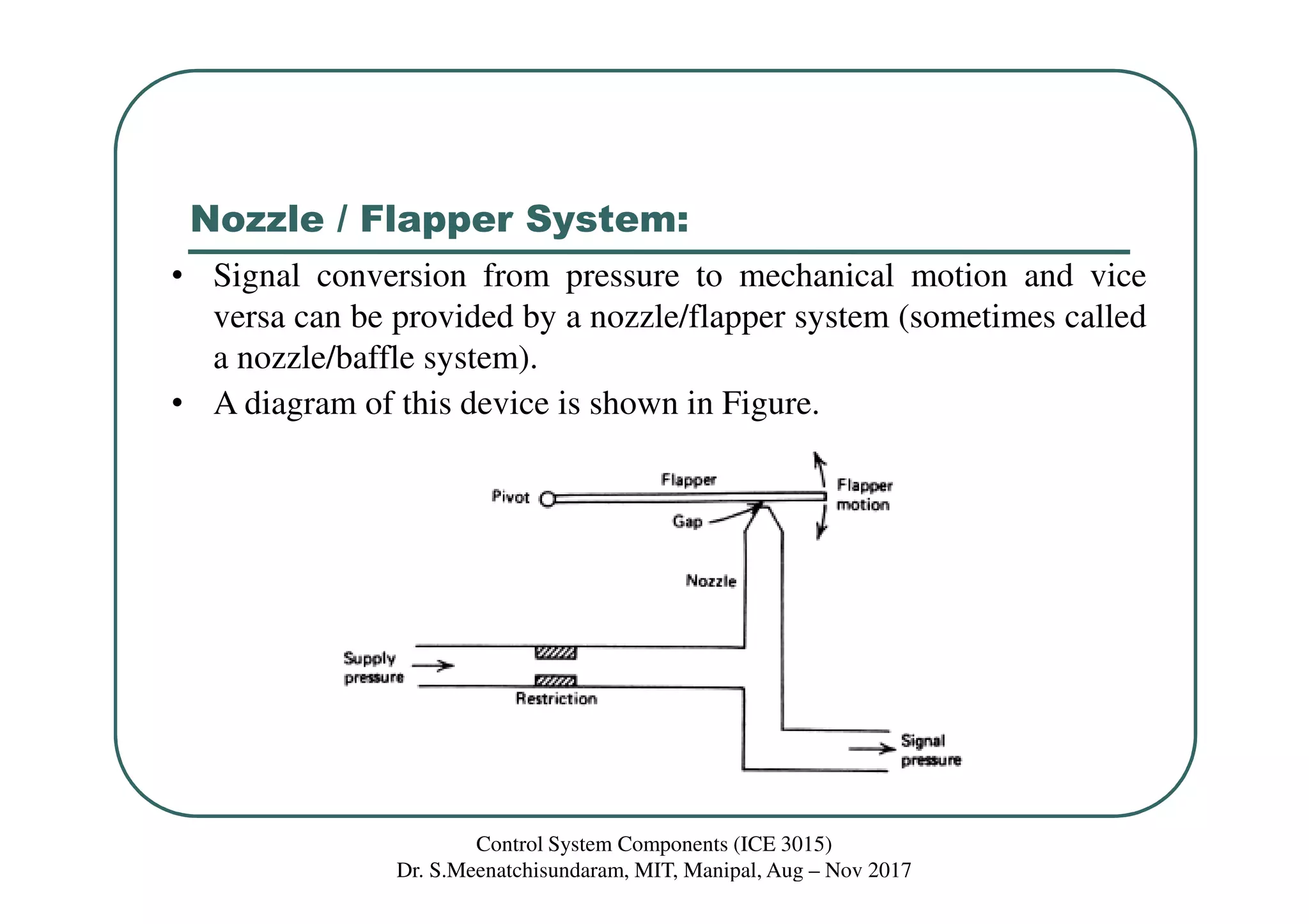 Lecture 22 flapper nozzle & ip converter | PDF