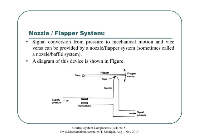 Lecture 22 flapper nozzle & ip converter | PDF